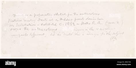 Verso Reverse Beatrice Meeting Dante At A Marriage Feast Denies