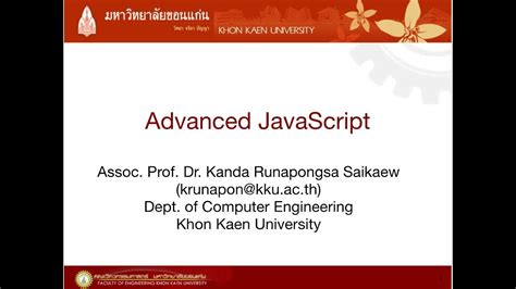 Advanced Javascript Youtube