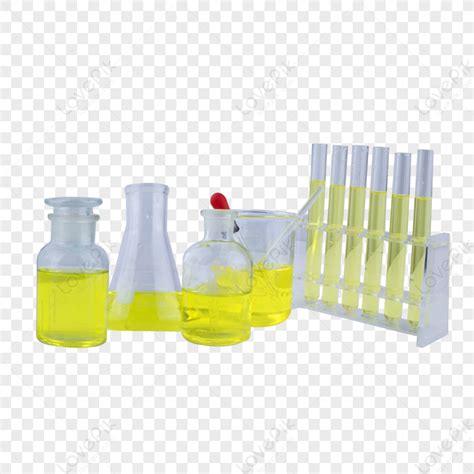 노란색 화학 약물 과학 연구 도구 조합 세트 항아리 해법 Png 일러스트 무료 다운로드 Lovepik