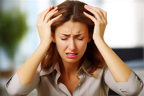 Mujer Estresada Foto Premium