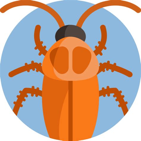 American Cockroach Detailed Flat Circular Flat Icon