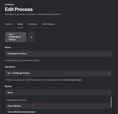 robocorp hosted cloud worker robocorp documentation