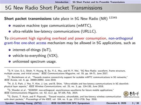 Optimal Preamble Design For Short Packet Circularly Pulse Shaped Ofdm Transmissions Ppt