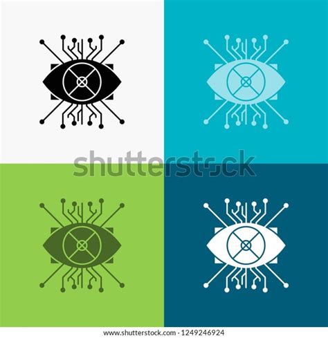 Ar Augmentation Cyber Eye Lens Icon Stock Vector Royalty Free 1249246924 Shutterstock