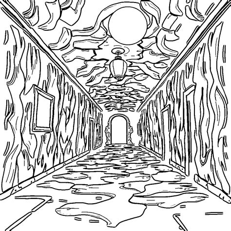 Best Backrooms Coloring Pages Free Printable Pdf