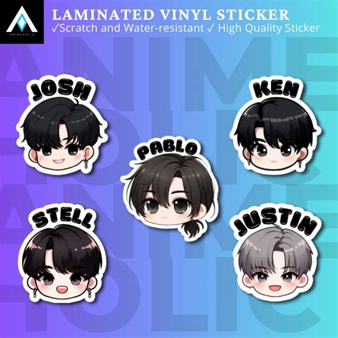 P Pop Group Sb19 Bubble Head Stickers For Tumbler And More Laminated