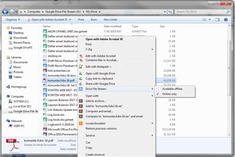 Cara Mengakses File Google Drive Dengan Drive File Stream Biro