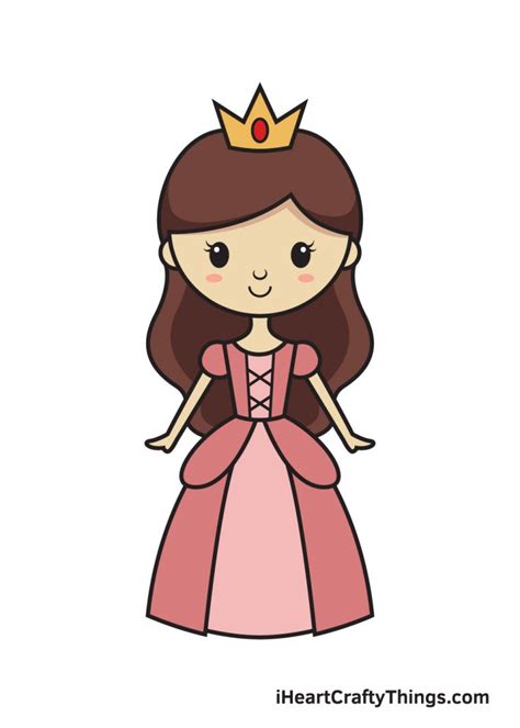 Cartoon Princess How To Draw A Princess Dress Easy Collins Sperwit