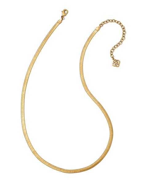 Kassie Chain Necklace In Vintage Gold Kendra Scott
