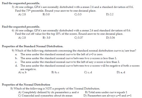 Solved At One College Gpas Are Normally Distributed With A