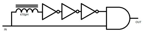flipflop rising edge pulse detector from logic gates electrical