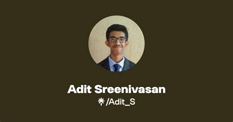 Adit Sreenivasan Instagram Linktree