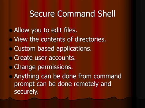 PPT SECURE SHELL PowerPoint Presentation Free Download ID 302804