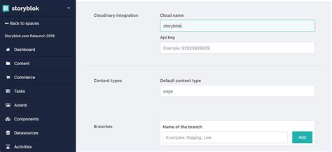 Cloudinary Asset Manager Storyblok