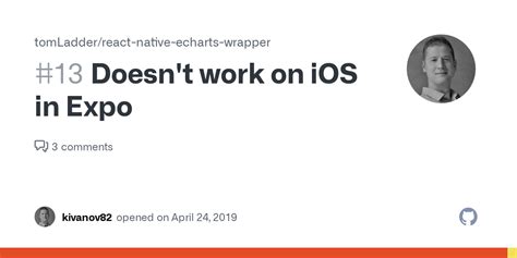 Doesnt Work On Ios In Expo · Issue 13 · Tomladderreact Native