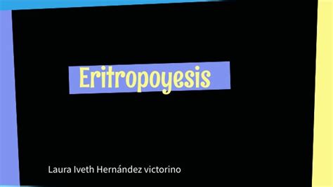 eritropoyesis