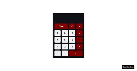 React Calculator Codesandbox
