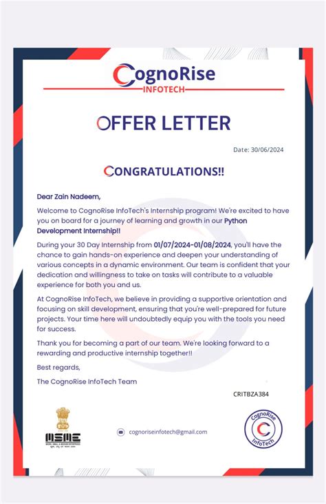 zain nadeem on linkedin internship cognoriseinfotech newchapter