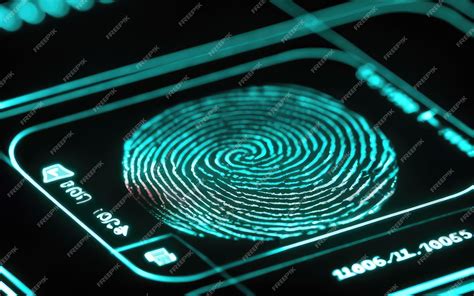 Premium Ai Image Advanced Biometric Security Digital Fingerprint