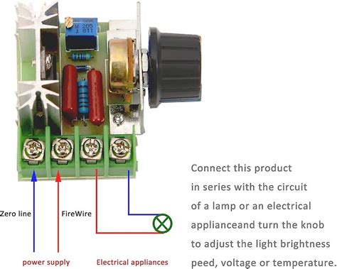 Scr Speed Controller 2000w 25a Constant Voltage Ac Motor Speed Control Regulator High Efficiency