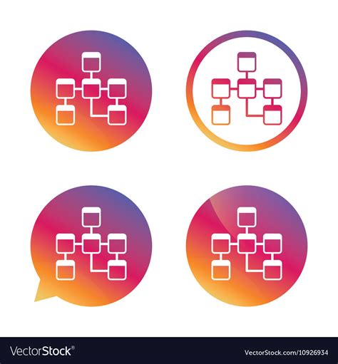 Database Sign Icon Relational Schema Royalty Free Vector