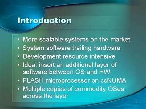 Disco Running Commodity Operating Systems On Scalable Multiprocessors