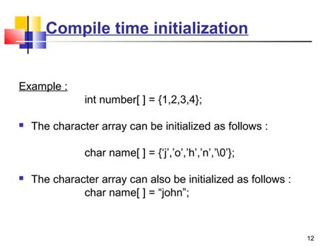 Array In C Ppt