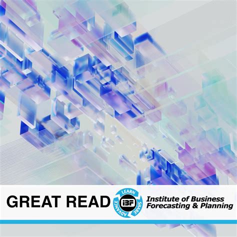 How Machine Learning Improves Demand Forecasting Institute Of Business Forecasting And Planning