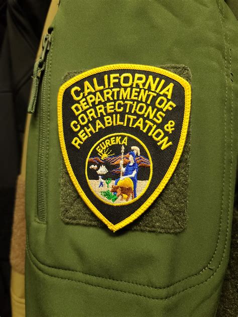 Cdcr Shoulder Patch Set Of 2 Hook Velcro Backing