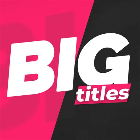 Big Titles For Final Cut Pro