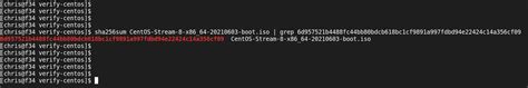 Linux How To Verify Checksum File Of Centos 8 Unix And Linux Stack