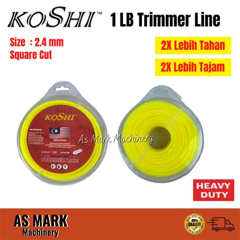 Square Nylon Grass 1lb 450g 24mm 27mm 32mm Trimmer Line String For