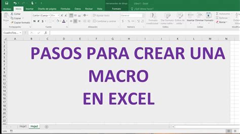 Pasos Para Comenzar A Crear Macros En Excel Youtube