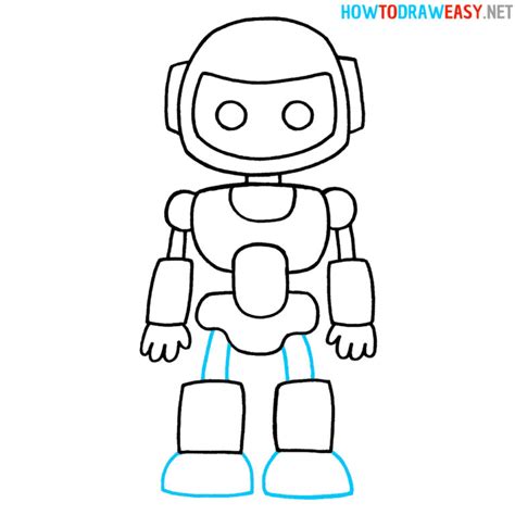 How To Draw A Robot How To Draw Easy
