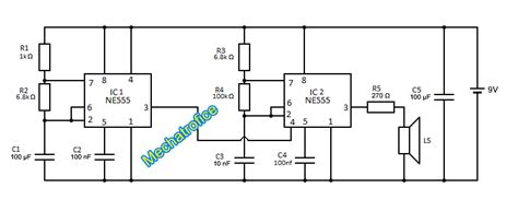 Beeping Alarm Circuit Mechatrofice