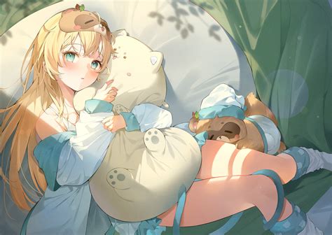 Kazama Iroha And Pokobee Hololive Drawn By Hanamori Danbooru