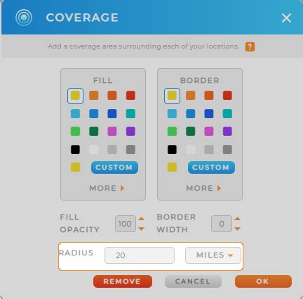 Maps Coverage Mapline
