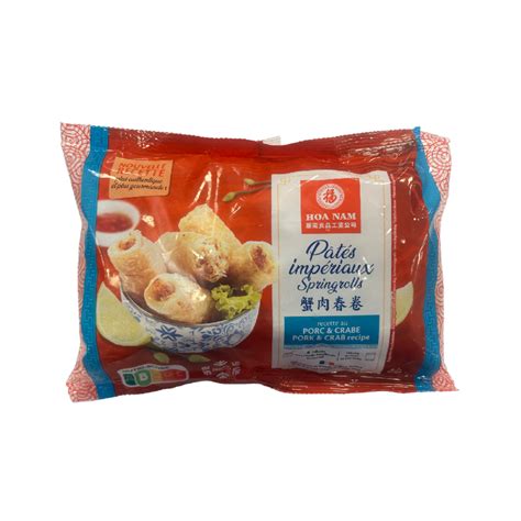 Hoa Nam Pork And Crab Springroll Cha Gio Heo And Cua 814g Frozen