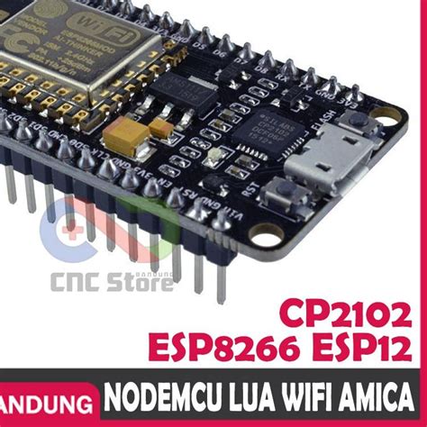 Jual NODEMCU AMICA LUA WIFI V3 4MB 32MBITS FLASH ESP8266 ESP12 CP2102