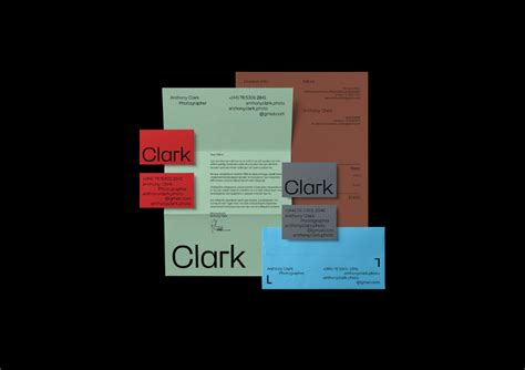 Visual Identity For Anthony Clark