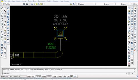 Autolisp Autocad Programında Pratik Flex Kanal Çizimi