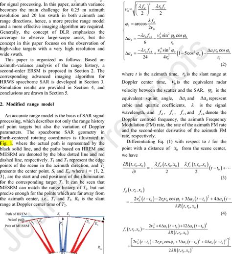 Geometry Of Sliding Spotlight Mode For Spaceborne Sar Download Scientific Diagram