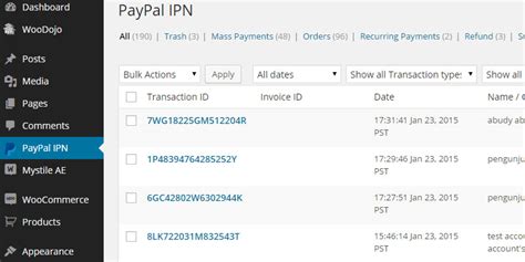 PayPal Instant Payment Notification WordPress Plugin Bypeople
