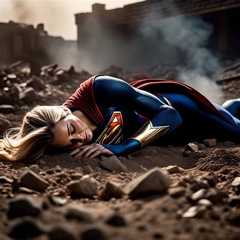 Supergirl Down By Mindlessai On Deviantart