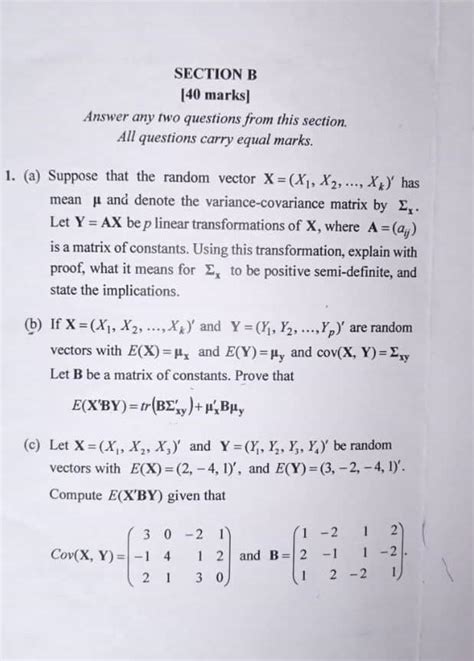 Solved Section B 40 Marks Answer Any Two Questions From