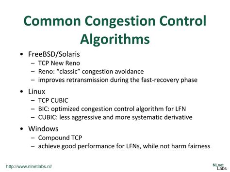 Ppt Congestion Control Algorithms Open Questions Powerpoint