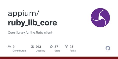 Github Appium Ruby Lib Core Core Library For The Ruby Client