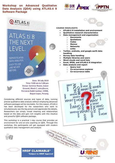 Pdf Workshop On Advanced Qualitative Data Analysis Qda Using