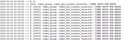 E 35051 Timer Group Timer Set Counter Value 84 TIMER GROUP NUM