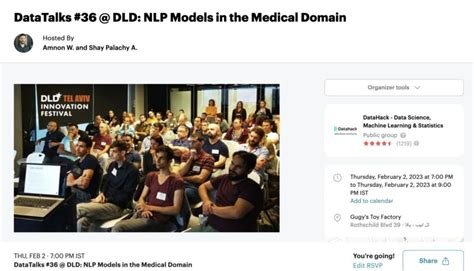 amnon wahle on linkedin nlp models in the medical domain datahack will be hosting our 36…